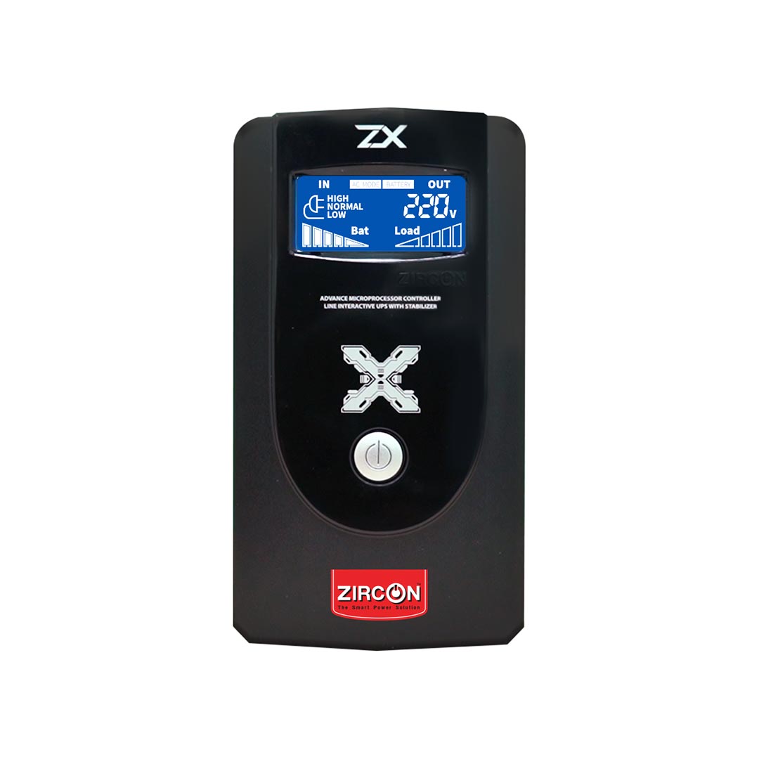 (ZX_1000VA/550W) ZIRCON UPS (เครื่องสำรองไฟ) ZX-1000VA/550W ZIRCON ...