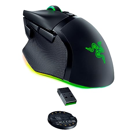 Razer Wireless Charging Puck for Basilisk V3 Pro Gaming Mouse: Magnetic ...