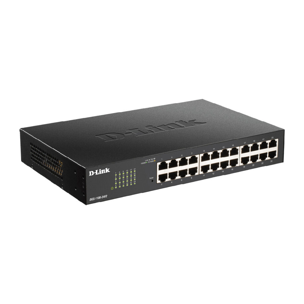 (DGS-1100-24V2) D-LINK SWITCH (สวิตช์) 24-Port Gigabit Smart Managed ...