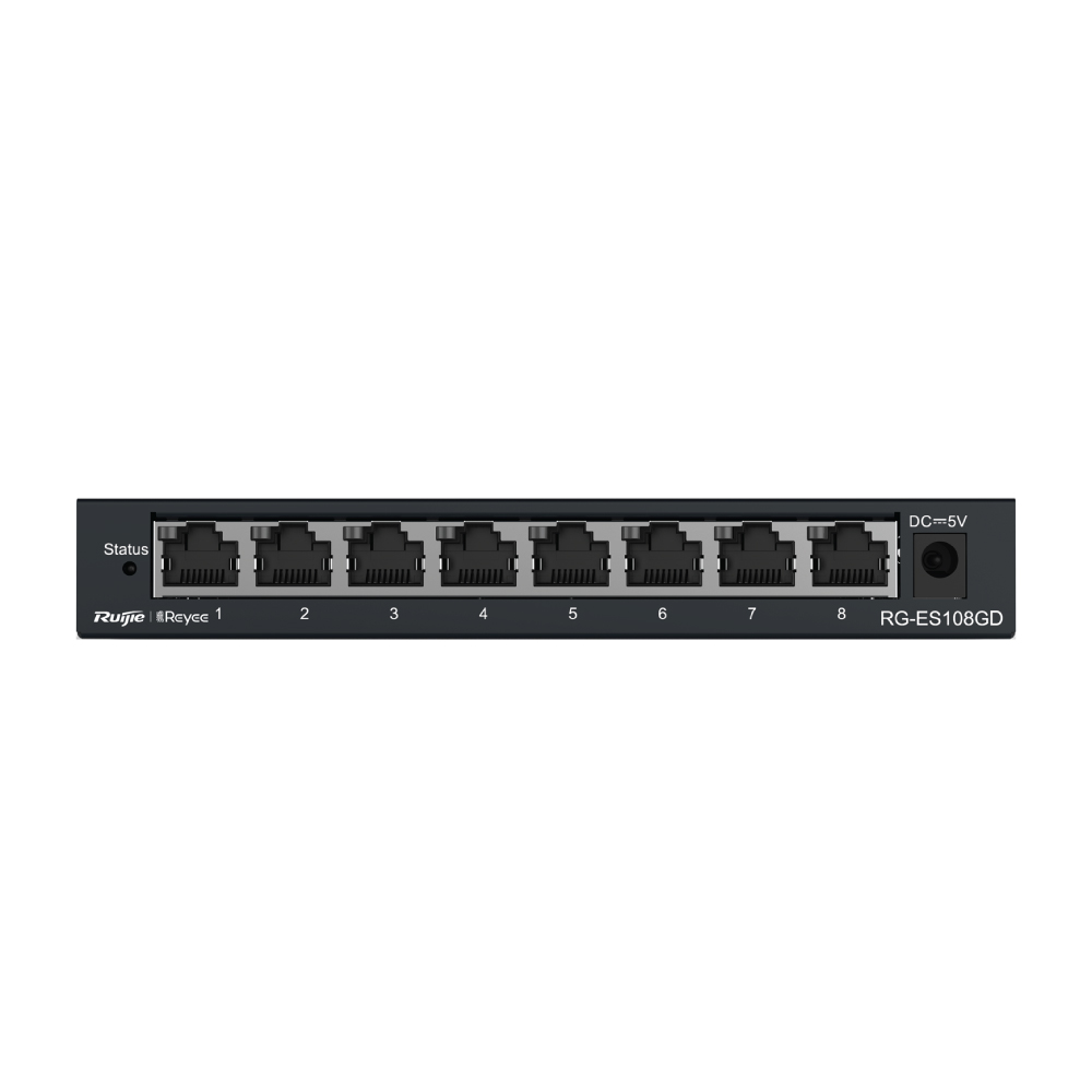 (RG-ES108GD) RUIJIE SWITCH (สวิตช์) 8-Port Gigabit unmanaged Switch, 8 ...