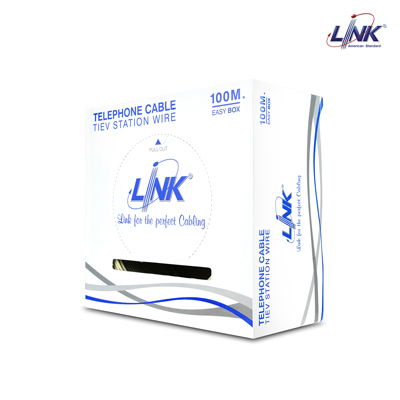 [UL-1024] TIEV Telephone 0.50 mm (24 AWG) 4C Cable 100 M./Easy Box ...